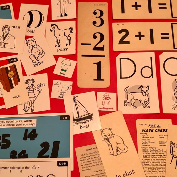 Vintage Flashcards - Etsy