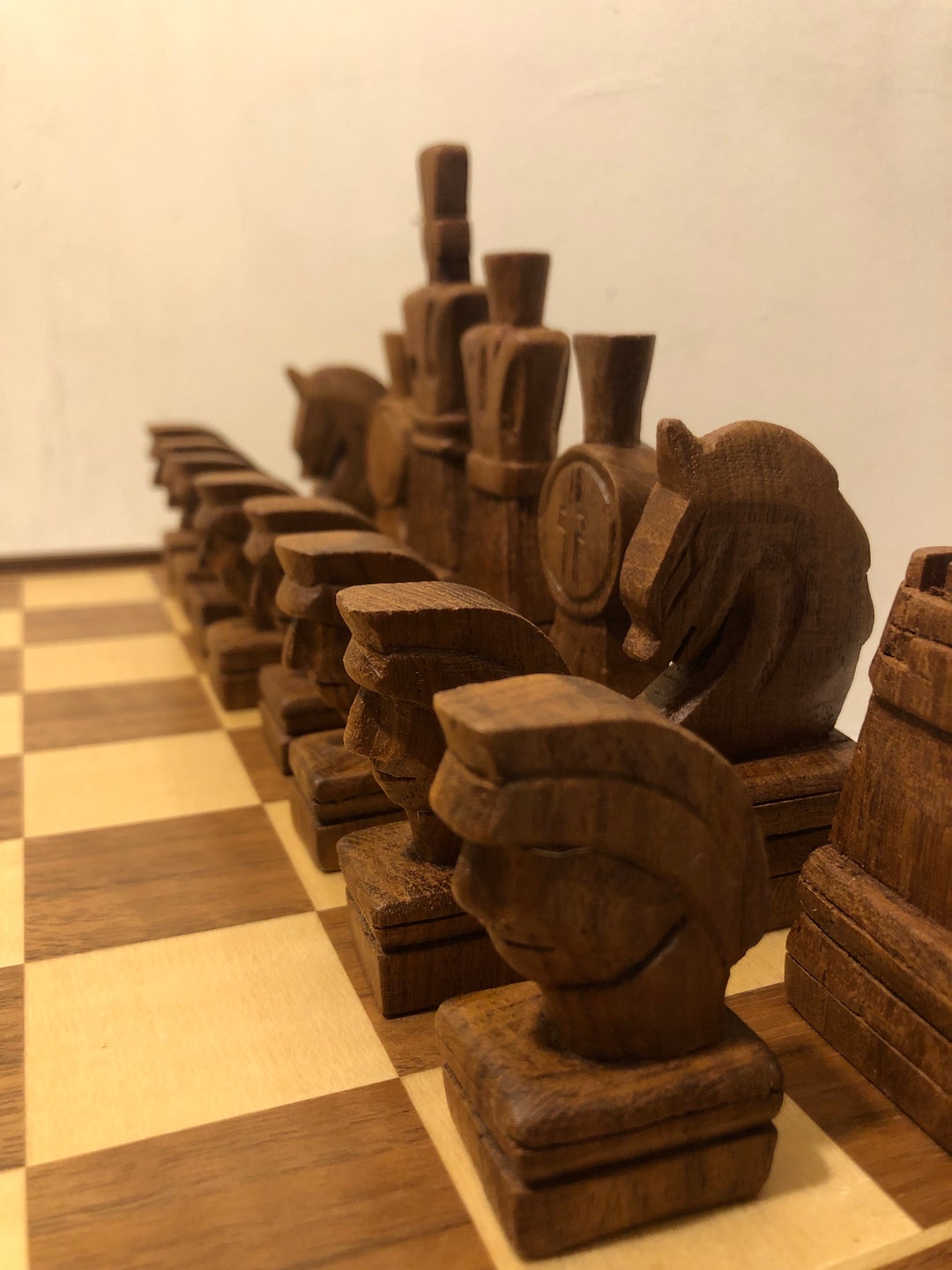 Large Wood Chess Pieces. Chess Set. - Etsy