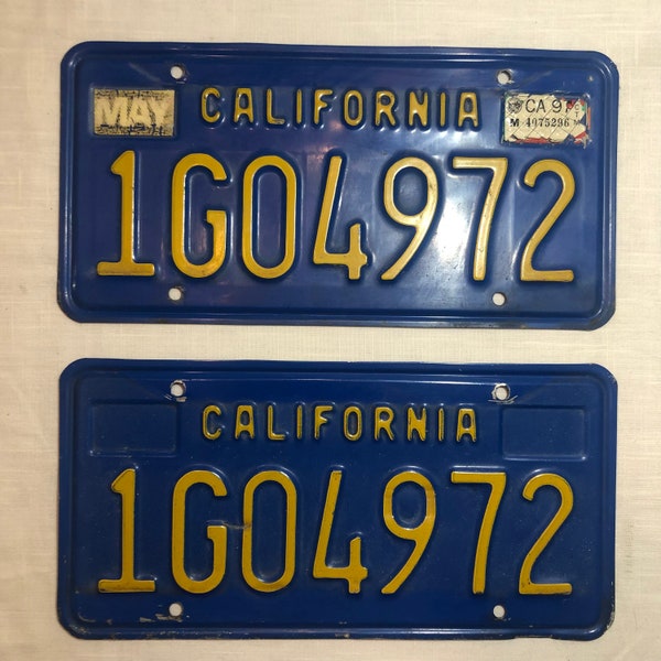 California Blue License Plates - Etsy