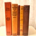 Orange and Red Vintage Books. Books for Decoration. Display Books ...