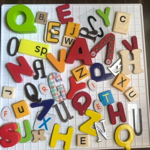 Mixed Variety of Colorful LETTER TILES From Board Games/learning ...