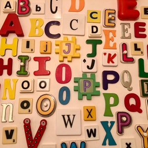 Mixed Variety of Colorful LETTER TILES From Board Games/learning ...