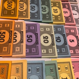 Bulk Play Money for Arts and Crafts. Monopoly, Life, Payday, Allowance ...