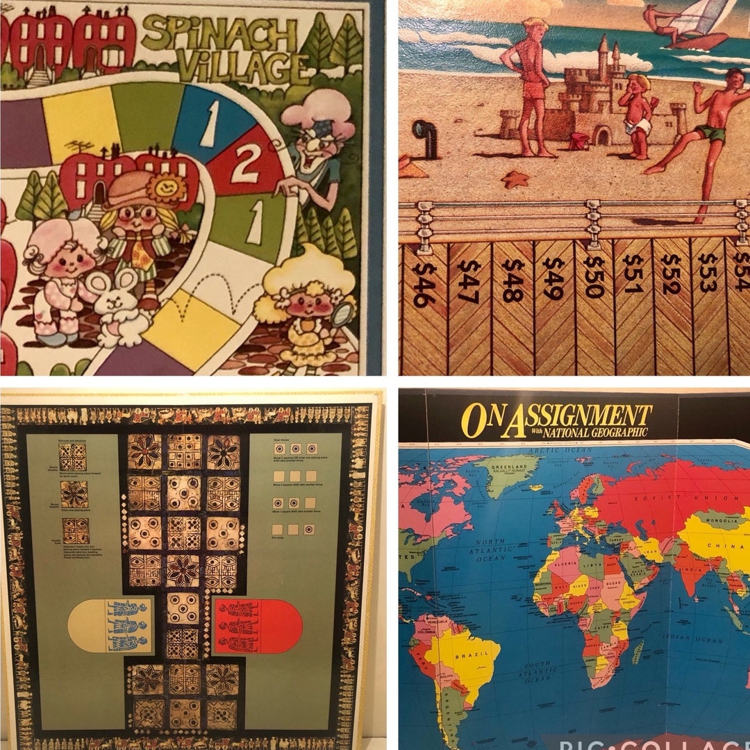 Rare Vintage Game Boards for DIY Board Game Wallpaper/ Game Wall /game ...