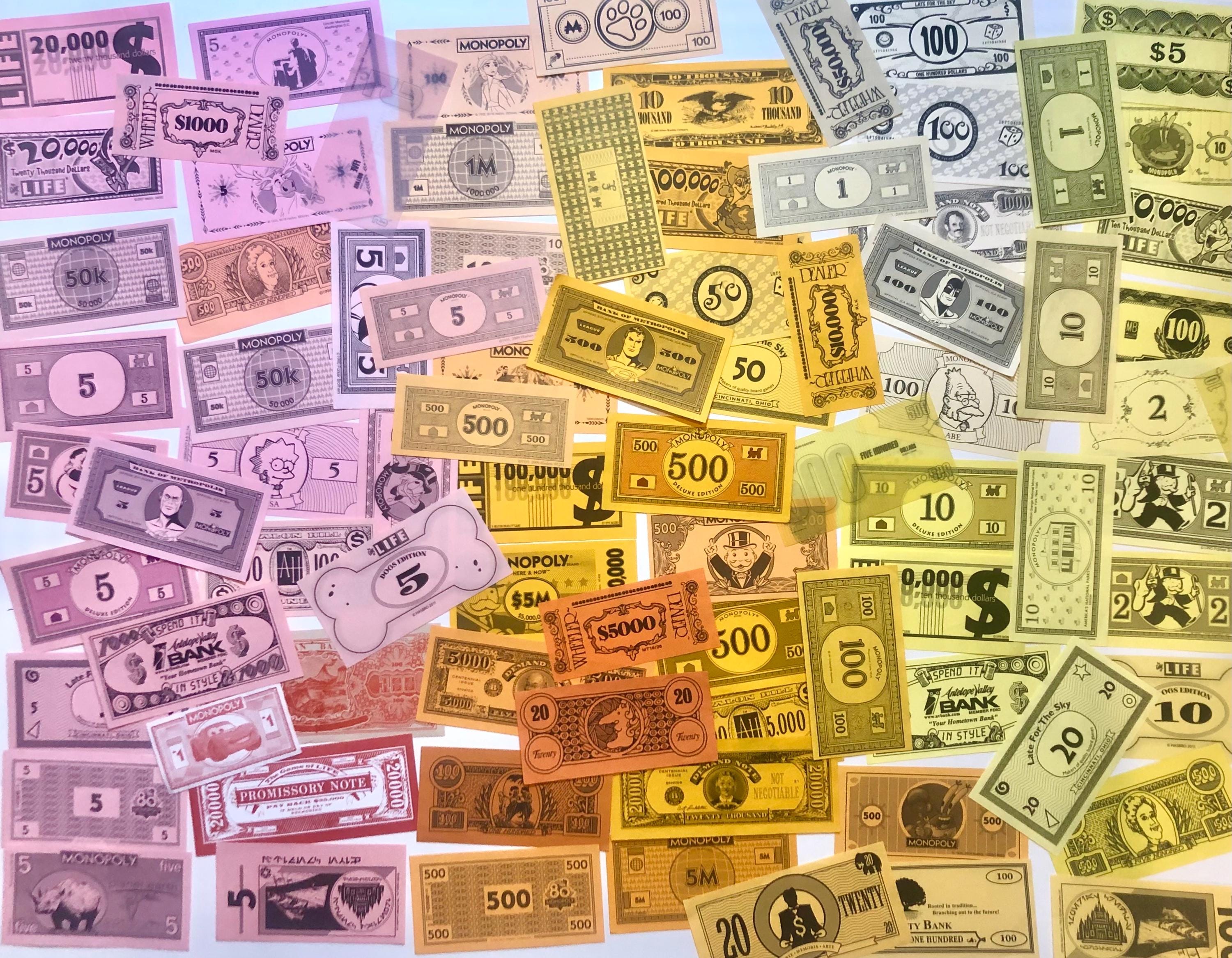 Bulk Play Money for Arts and Crafts. Monopoly, Life, Payday, Allowance ...