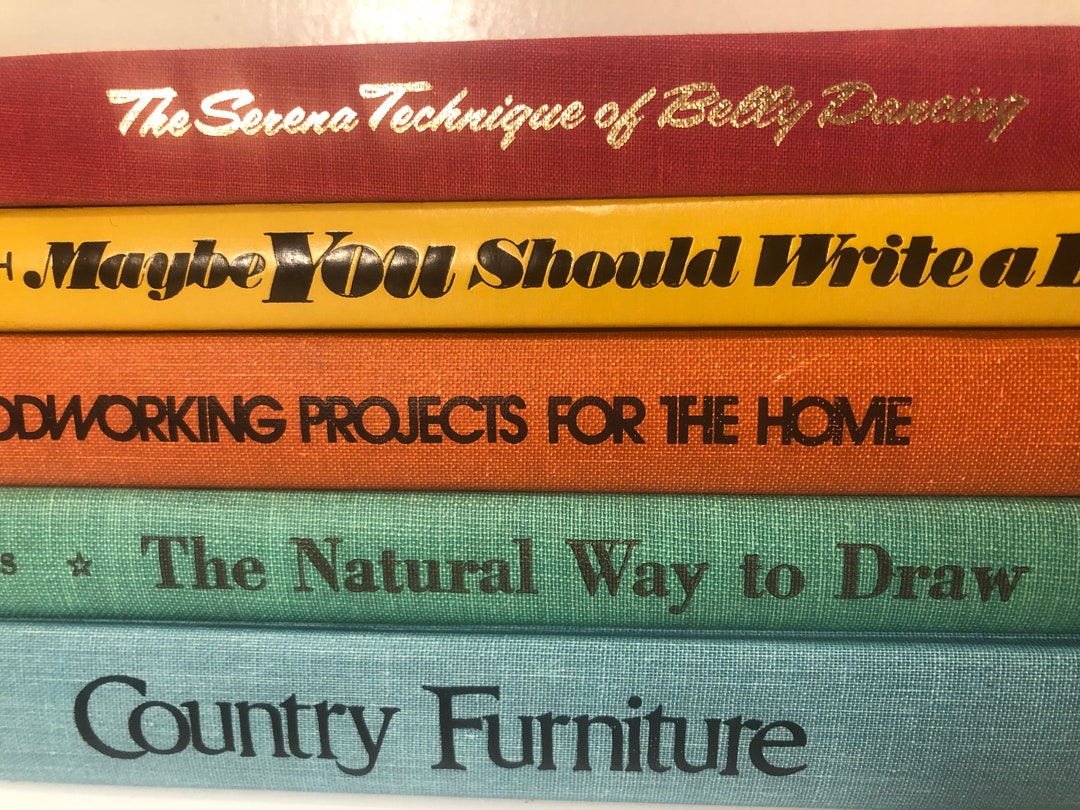Colorful Stack of Vintage how To Books. Learn to Draw Build - Etsy