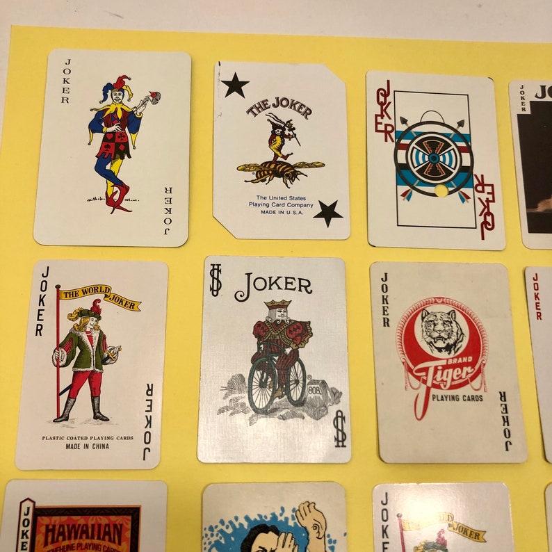 Collection of Jokers From Various Decks of Playing Cards. - Etsy