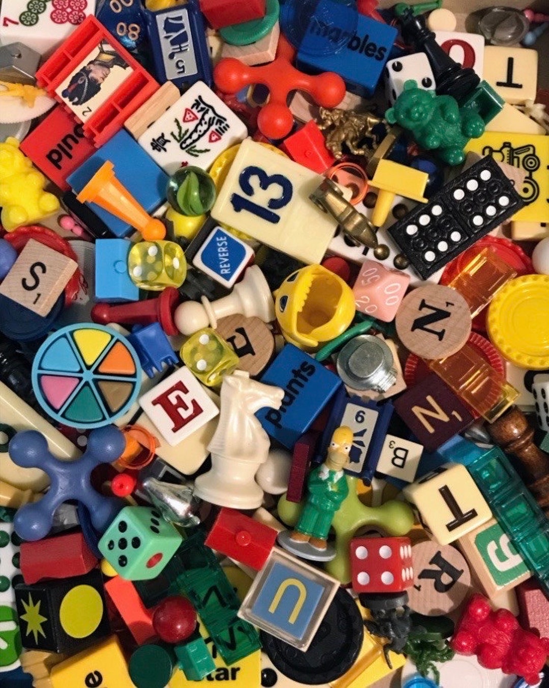 Vintage and New Board Game Pieces and Parts From Classic Family Games 1 ...