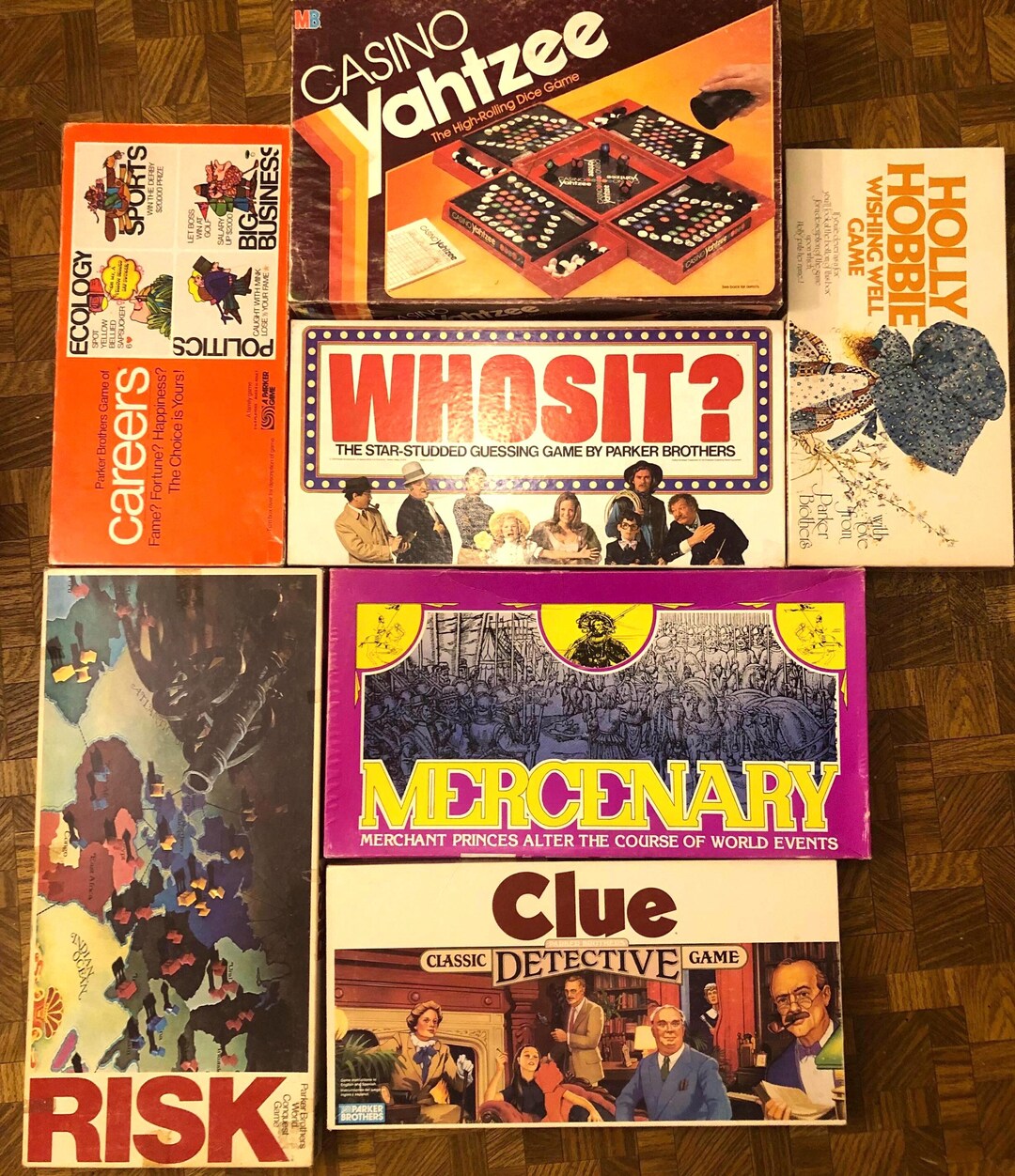 Vintage Board Games. Whosit, Clue, Careers, Holly Hobbie - Etsy