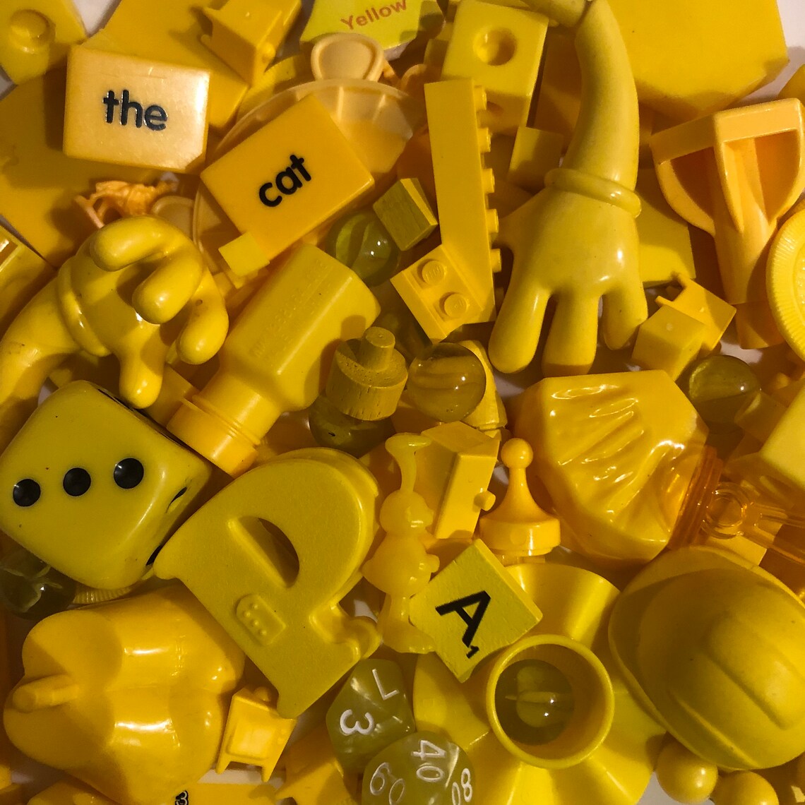 1lb Found Objects. Red, Yellow, Blue, Green. Toy & Game Parts for ...