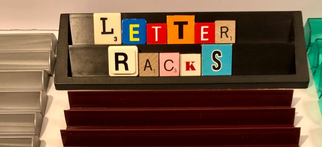 Letter Racks. Scrabble Letter Holders. Upwords Letter Tile Racks. - Etsy