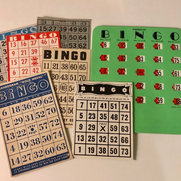 Vintage Bingo Cards - Etsy