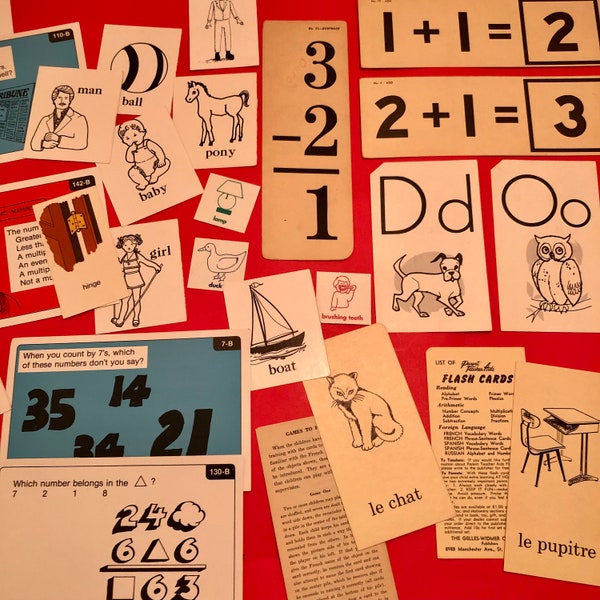 Vintage Flashcards - Etsy