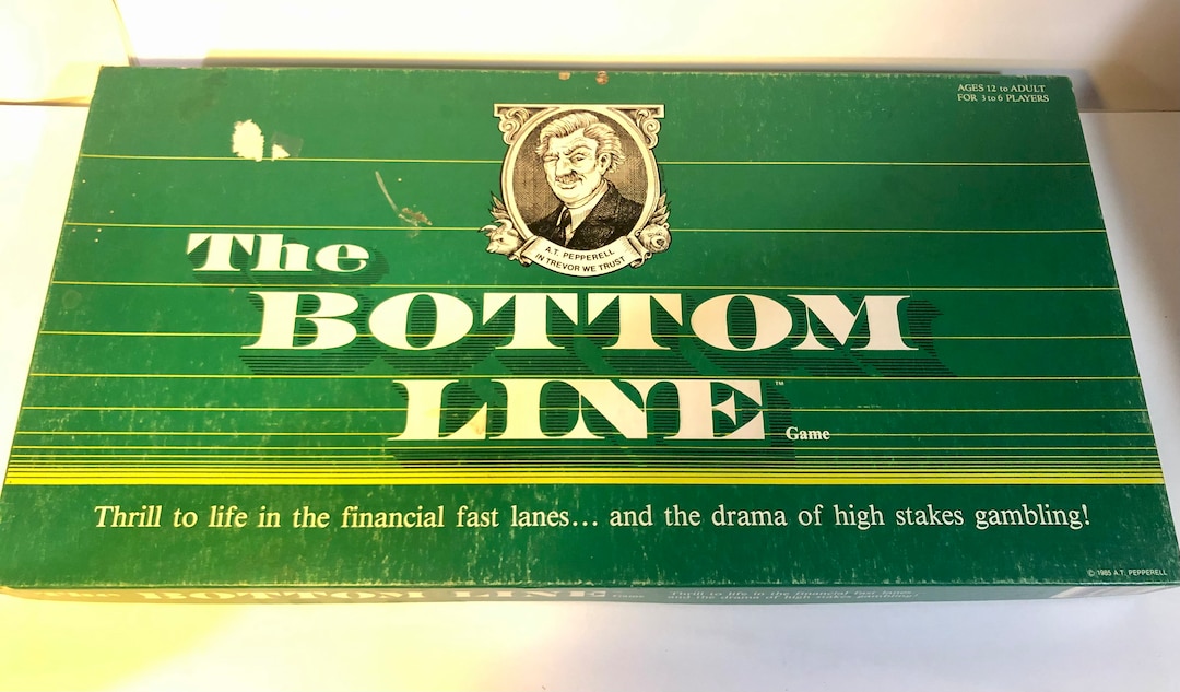 The Bottom Line. Vintage Board Game. Complete - Etsy