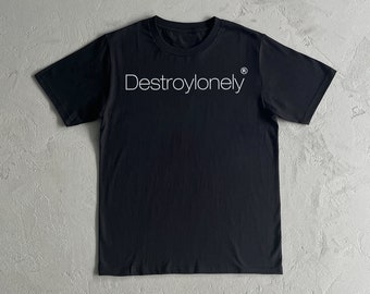 Destroy Lonely No Stylist Heavy Cotton Tee Shirt - Etsy