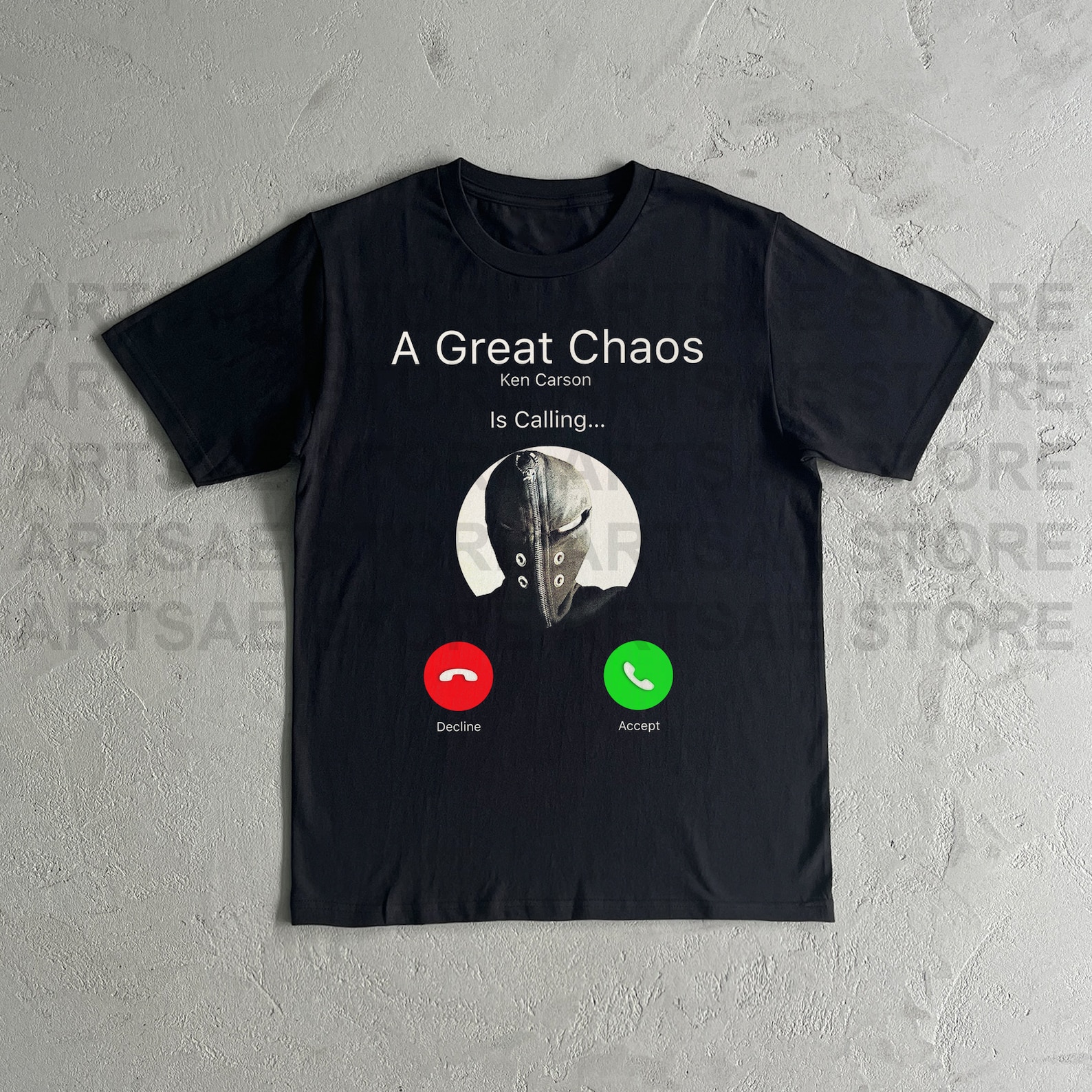 Ken Carson AGC Incoming Call Heavy Cotton Tee Shirt - Ken Carson A ...