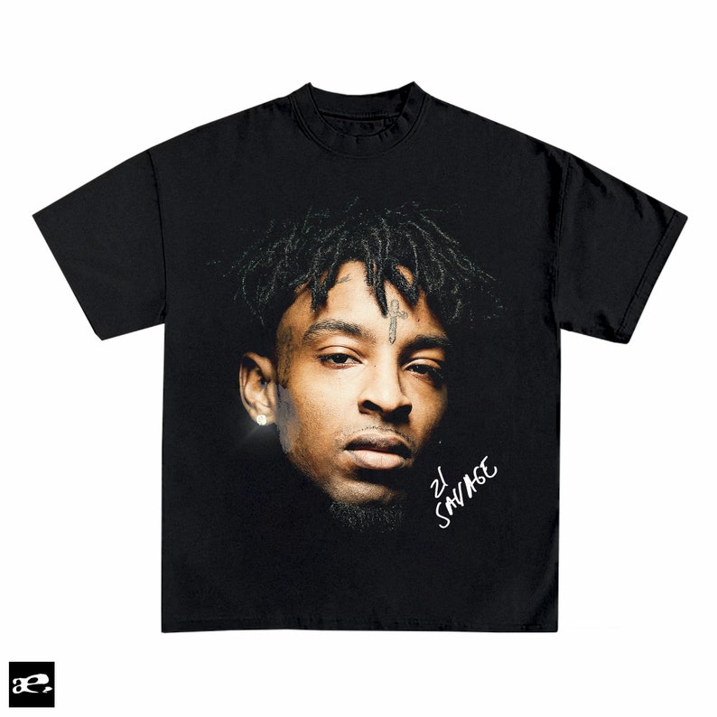 21 Savage Inspired T-shirt 21 Savage Tee Streetwear - Etsy