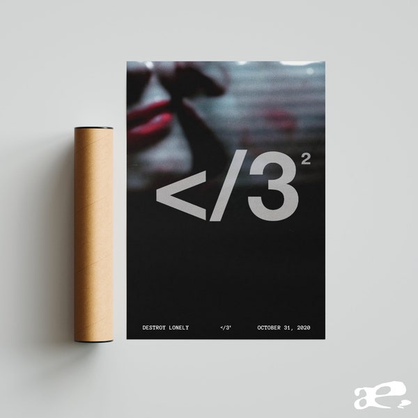 Destroy Lonely Poster - Etsy