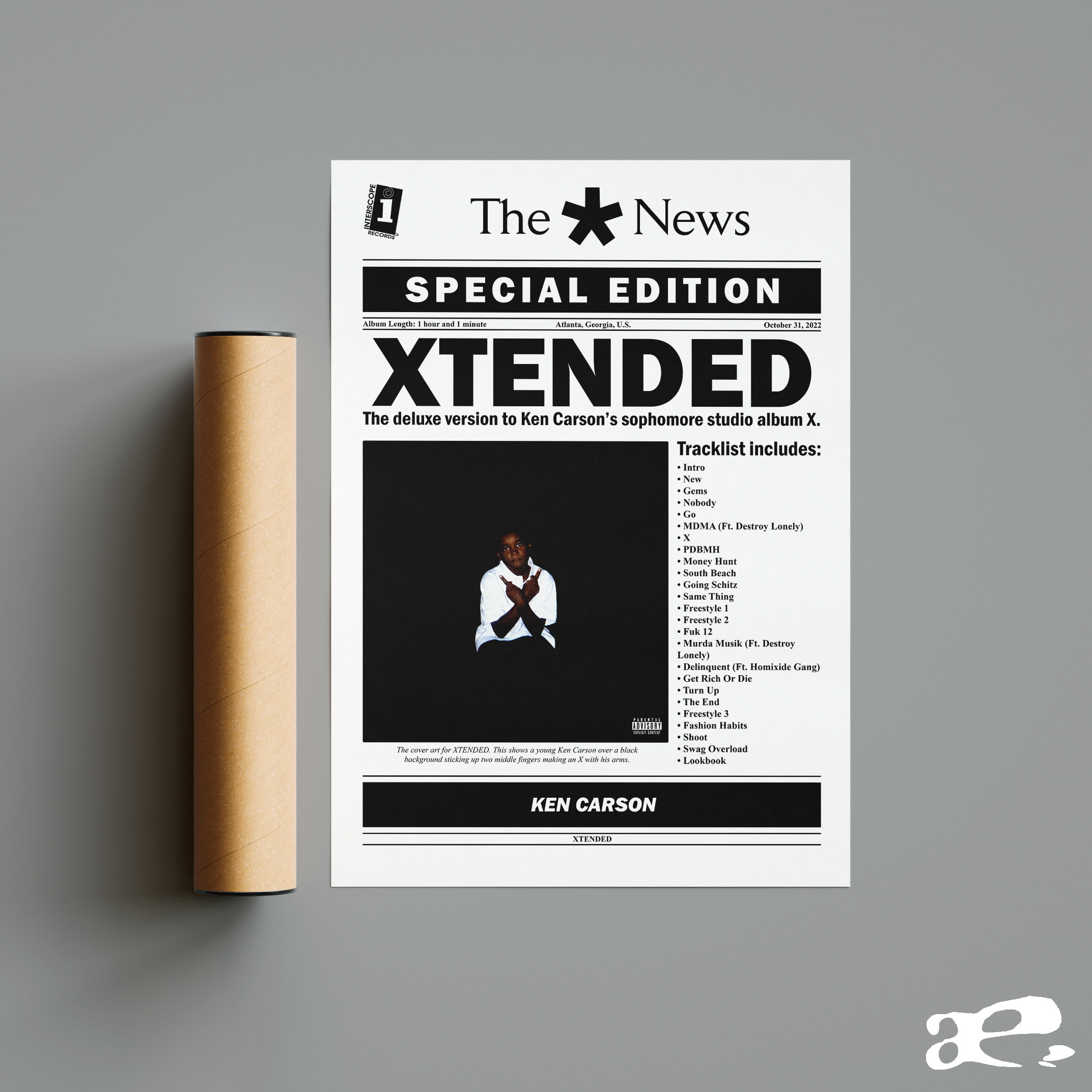 Ken Carson XTENDED Aesthetic Album Art Poster Home Decor - Etsy
