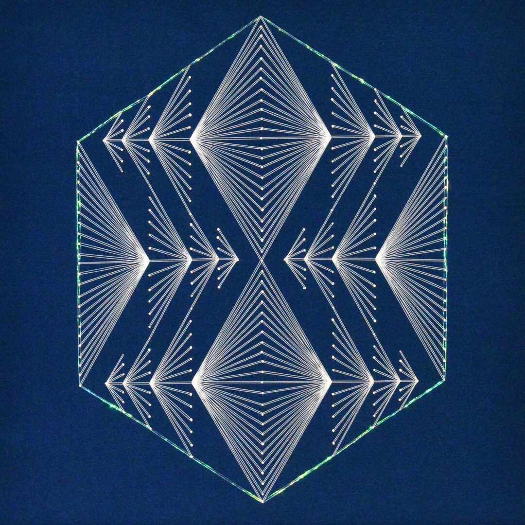 PYTHAGORAS String Art With Wooden Frame & Sacred Geometry With Torsion ...