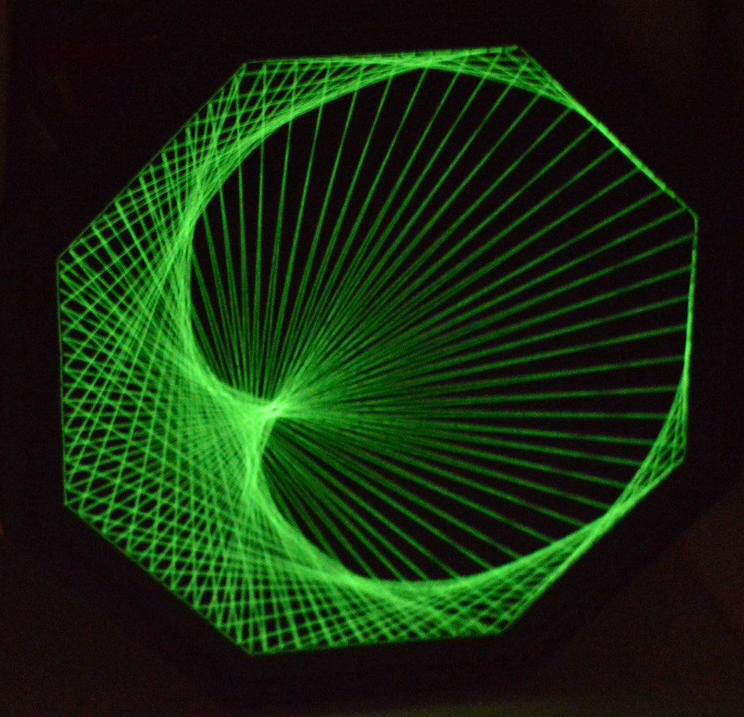 CARDIOID String Art With Wooden Frame & Sacred Geometry With Torsion Fields - Etsy
