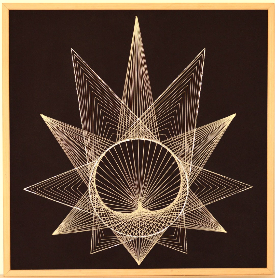 HOPE String Art With Wooden Frame & Sacred Geometry With Torsion Fields ...