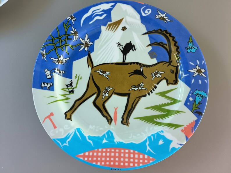BOPLA Langenthal Suisse Dinner Plate TOP of EUROPE - Etsy