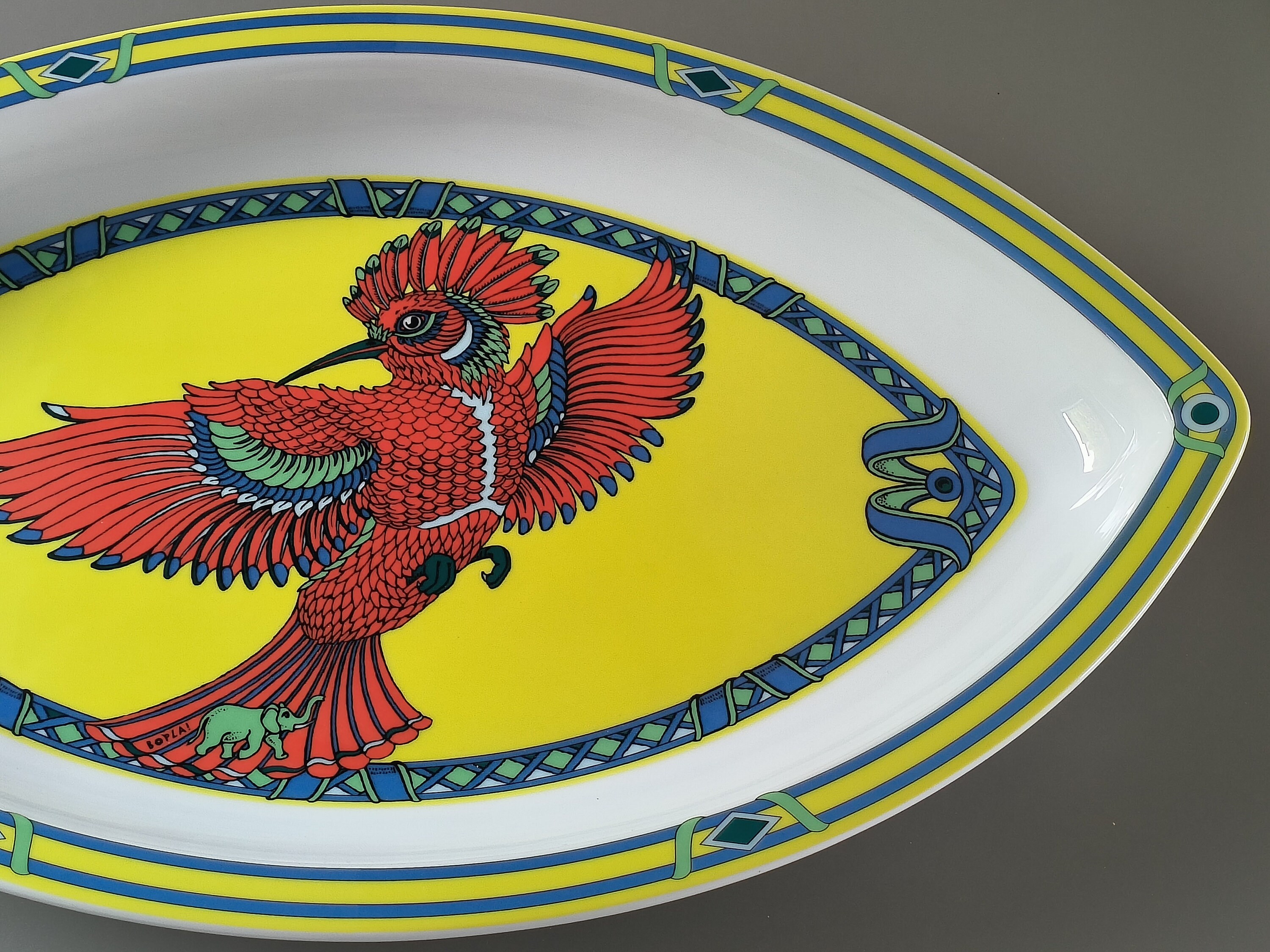 BOPLA Langenthal Suisse Bowl / Plate Large Bird Motif - Etsy