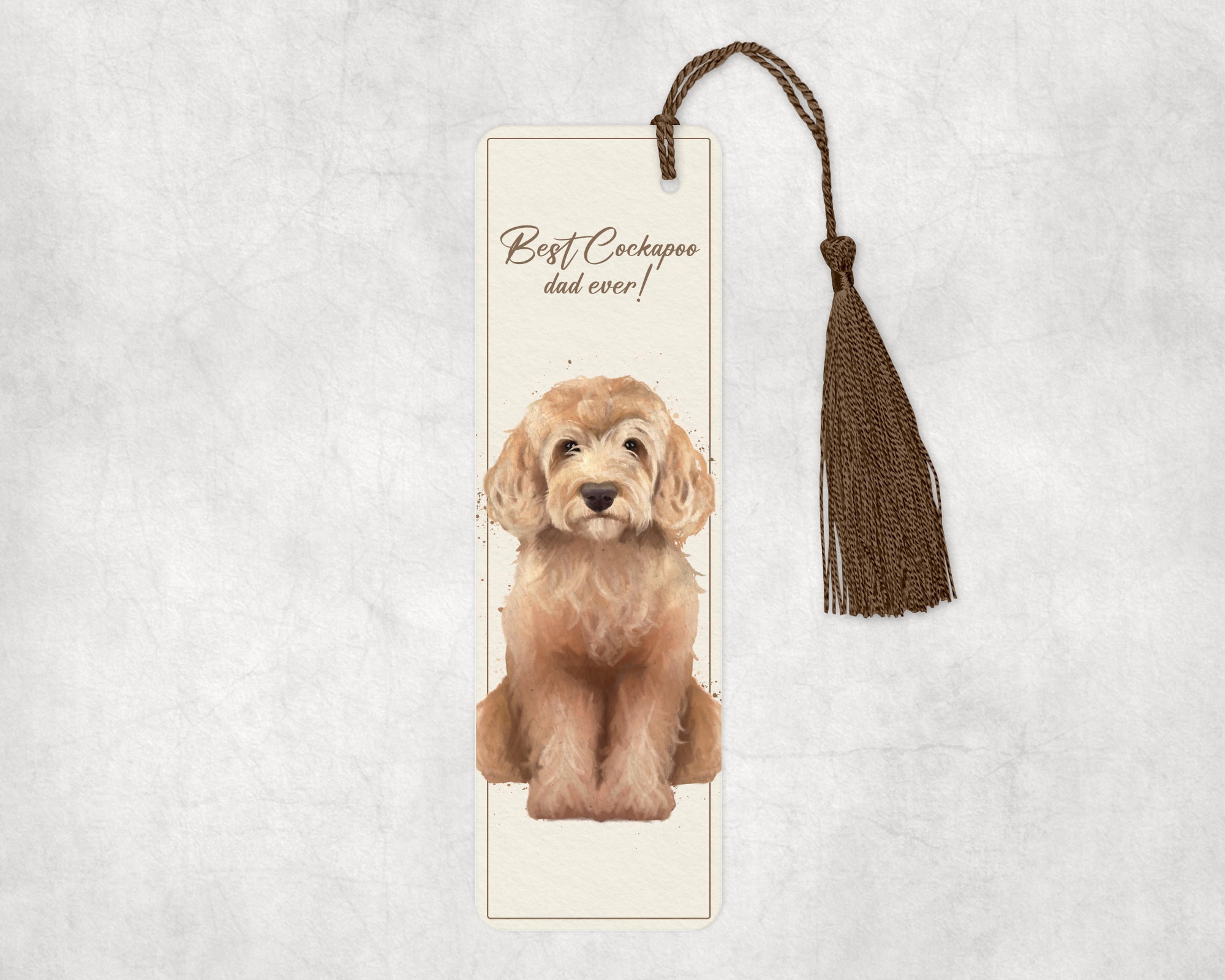 Personalised Cockapoo Bookmark, Dog Lovers Bookmark, Cockapoo Owners ...