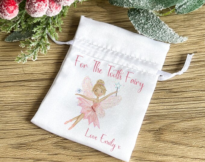 Tooth Fairy Bag, for the Tooth Fairy, Drawstring Bag, Wobbly Tooth Bag ...