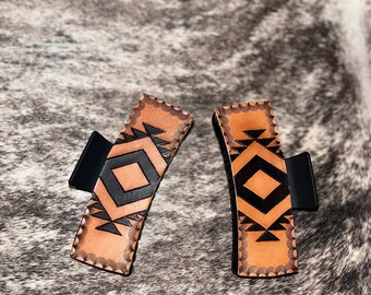 Leather Claw Clip - Etsy