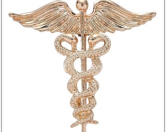Medical Caduceus Pin - Etsy