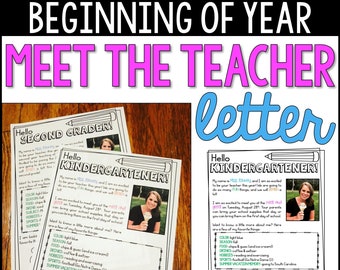 Editable Meet the Teacher Template Welcome Back to School - Etsy