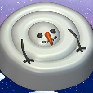Set of 2 - Melting Snowman Soap With 3D Details, Kids Soap, Winter ...