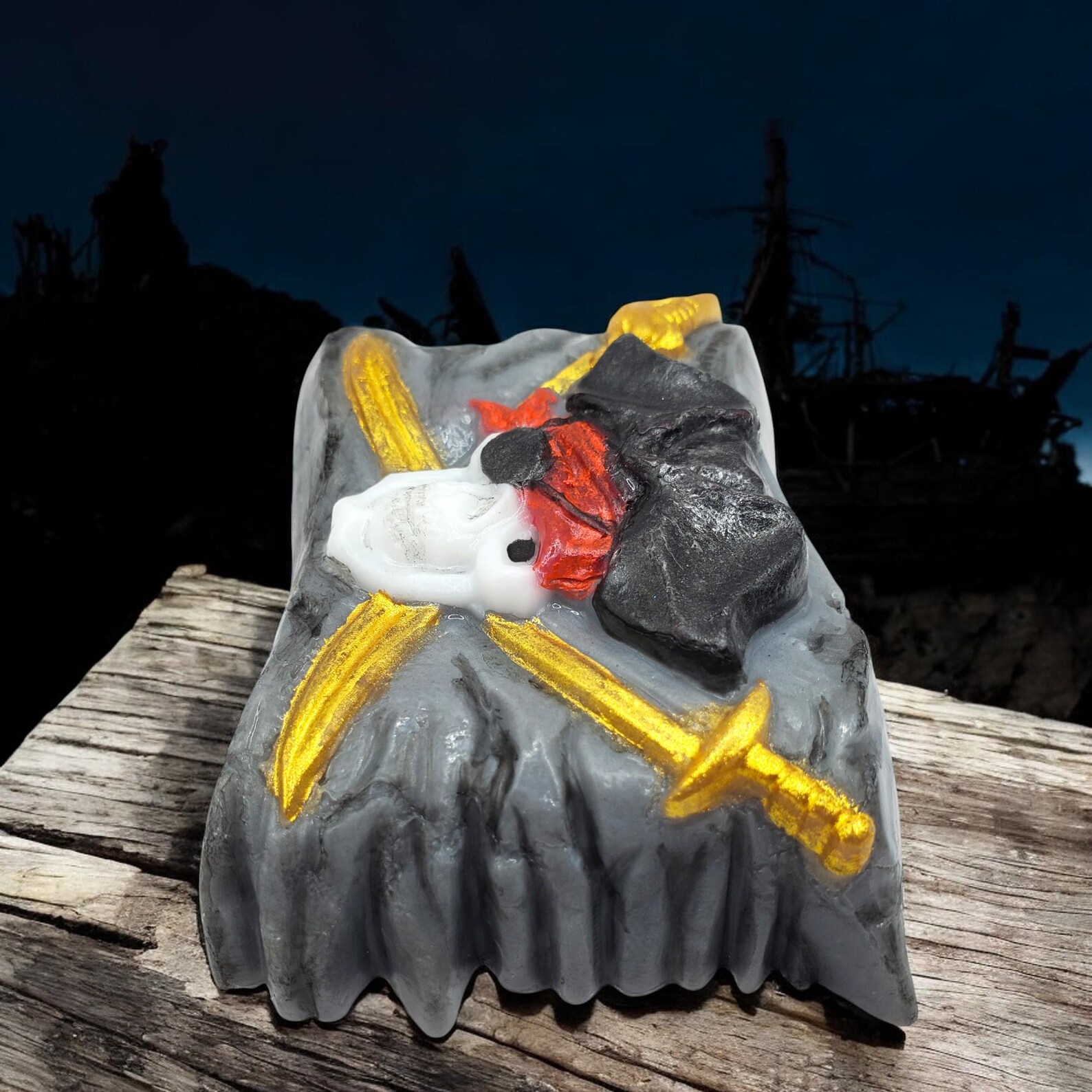 Pirate Skull Soap With 3D Details, Halloween Gift, Bathroom Décor ...