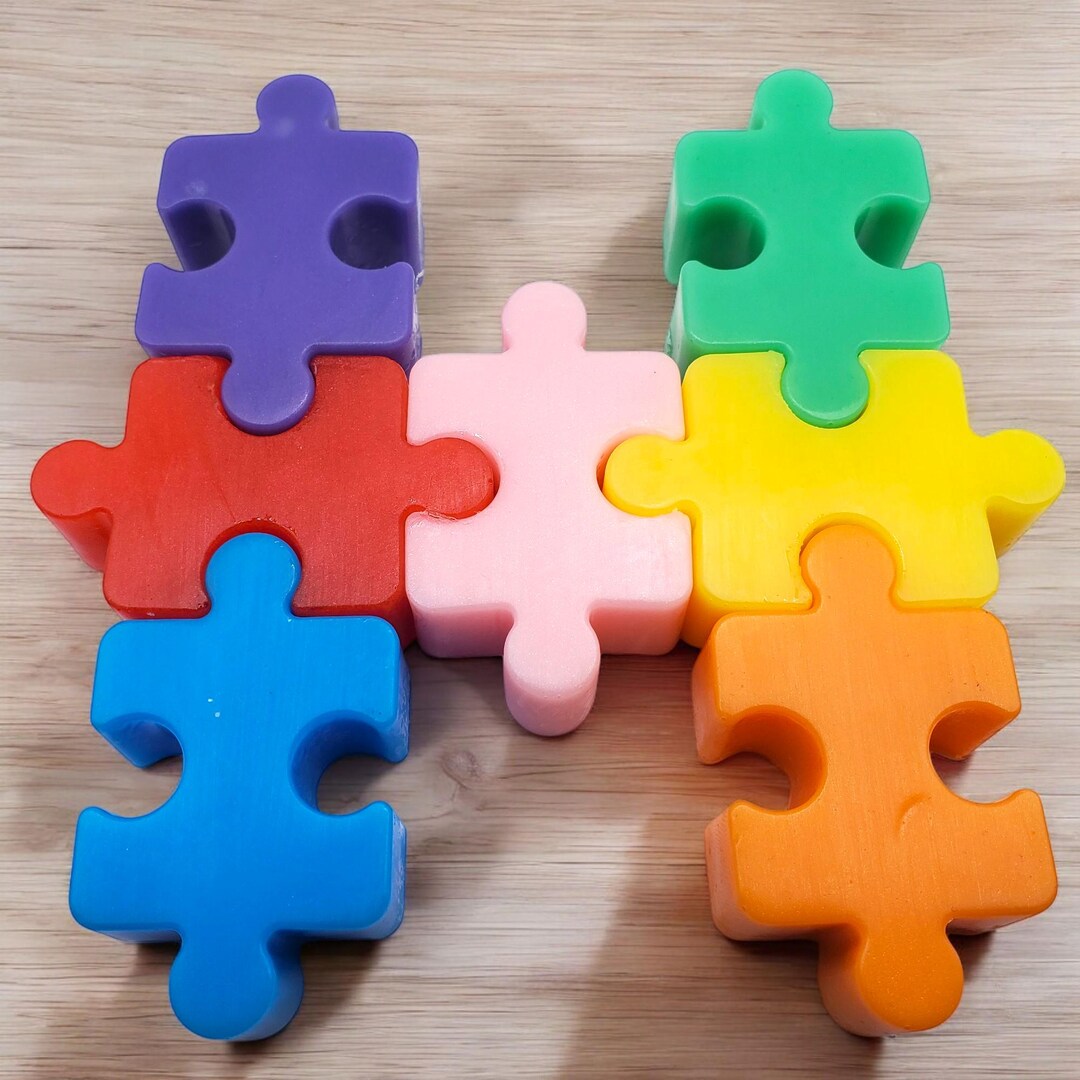 Set of 7 - Puzzle Soap Set, Kids Soap, Party Favor, Gift for Boys, Gift ...