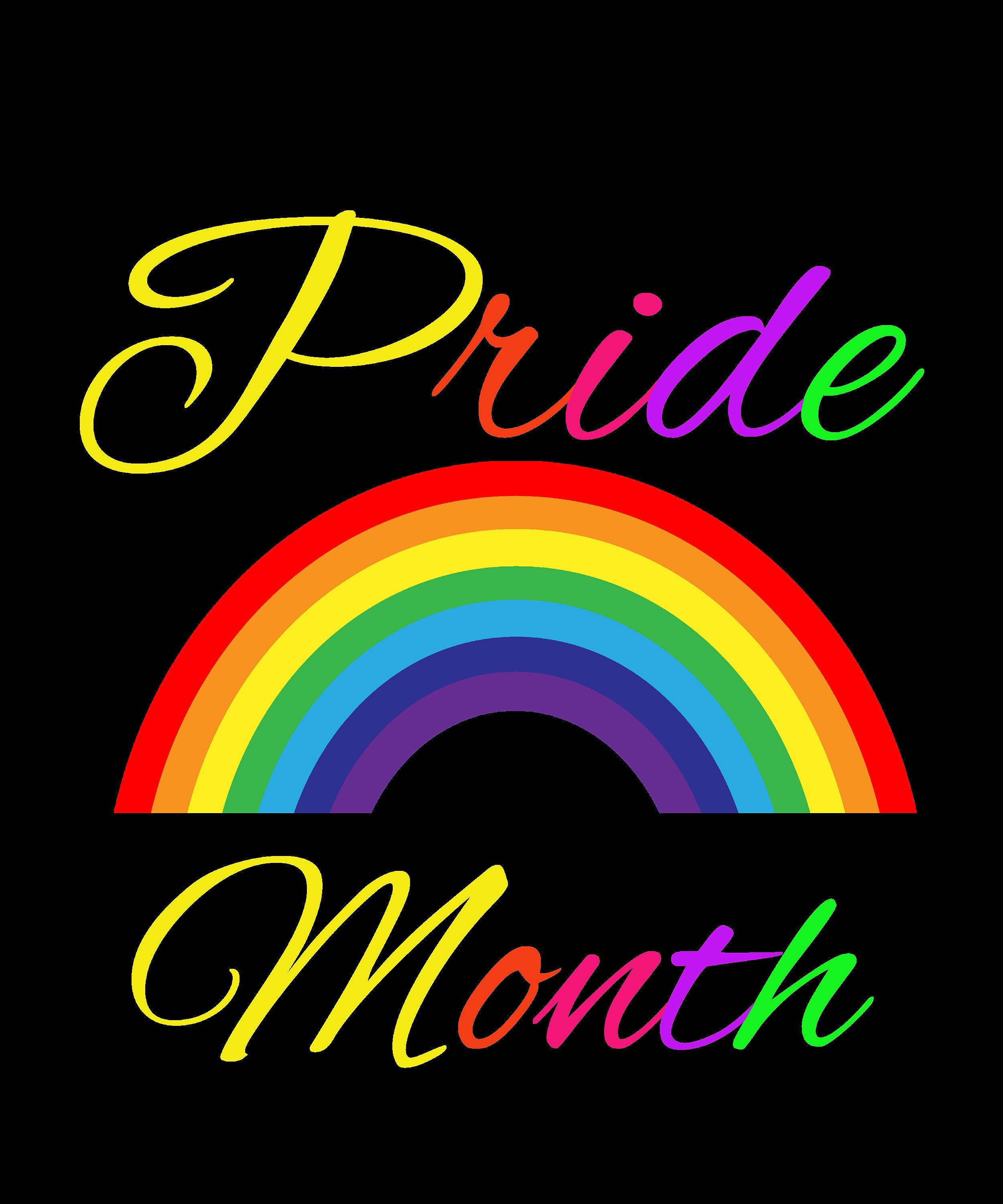 PRIDE, PRIDE Month With Rainbow Font LGBTQ, Freedom - Etsy