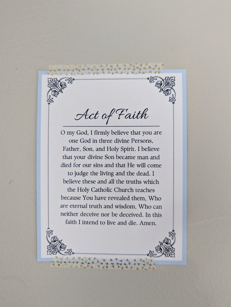 Printable Catholic Prayer Cards - Etsy