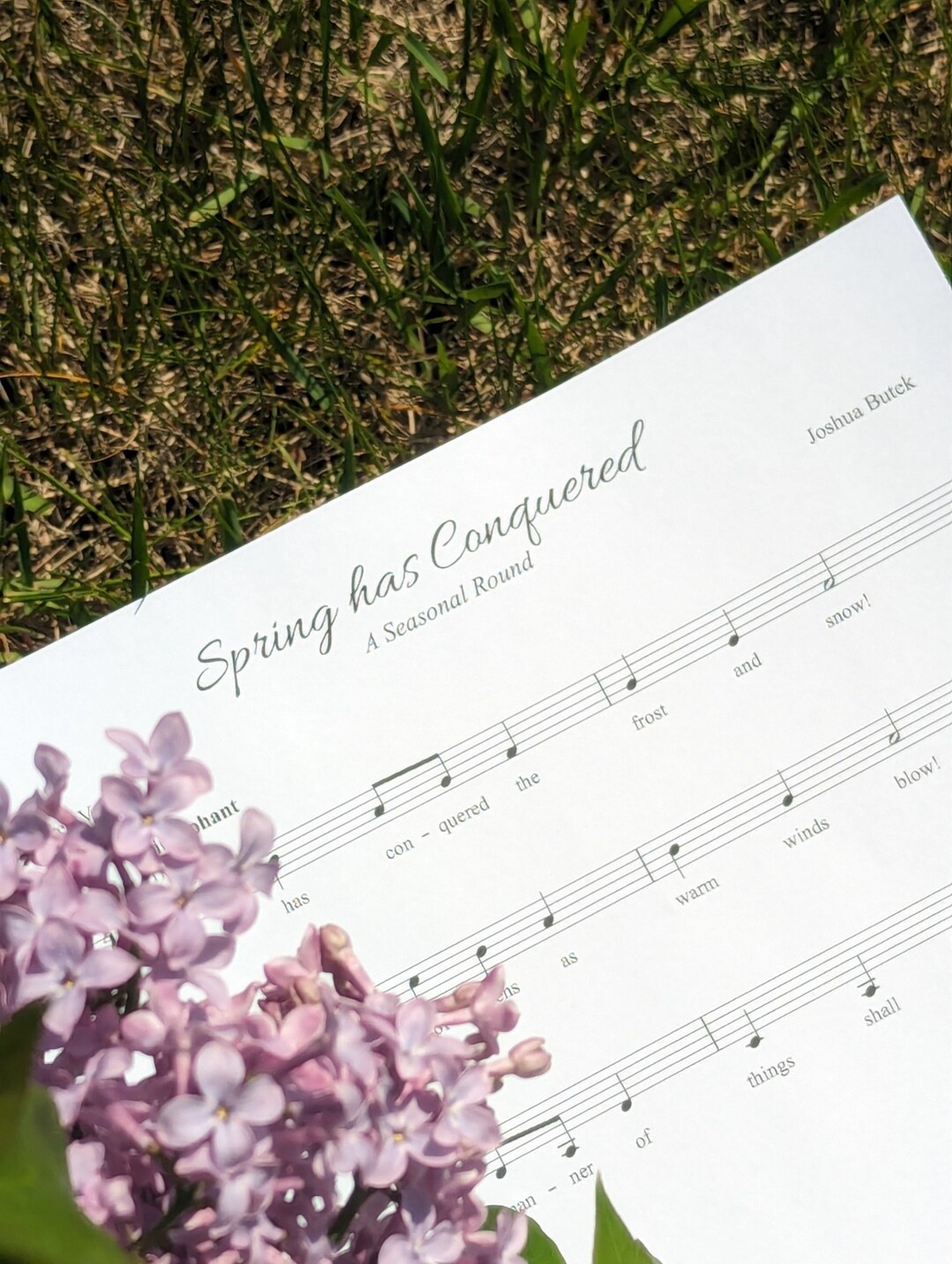 Original Sheet Music - Spring Has Conquered (digital PDF Download) - Etsy