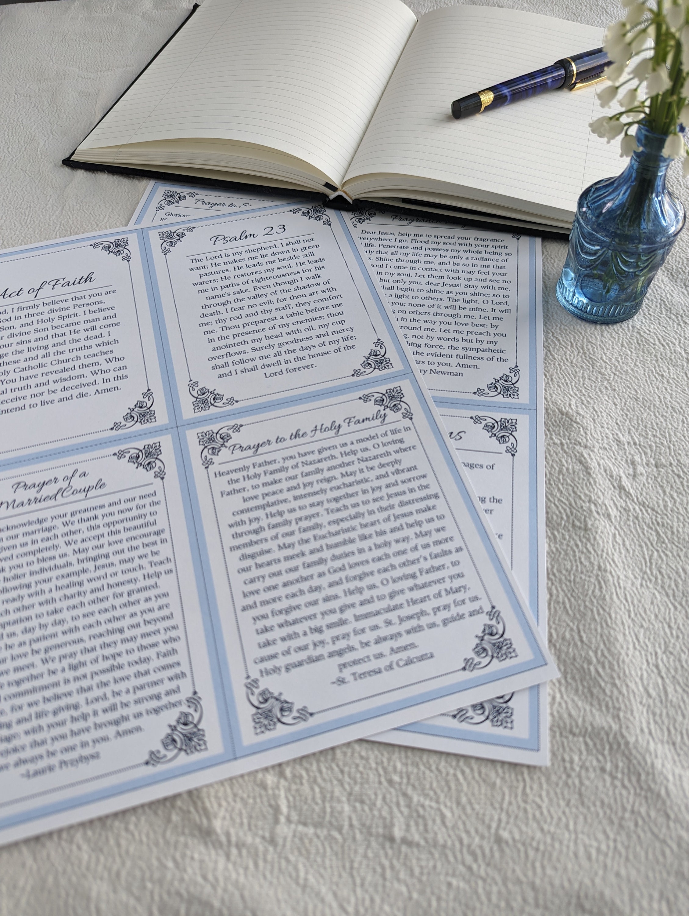 Printable Catholic Prayer Cards - Etsy