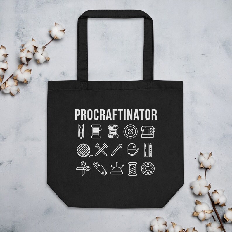 Procraftinator Maker Icons Eco Tote Bag - Etsy