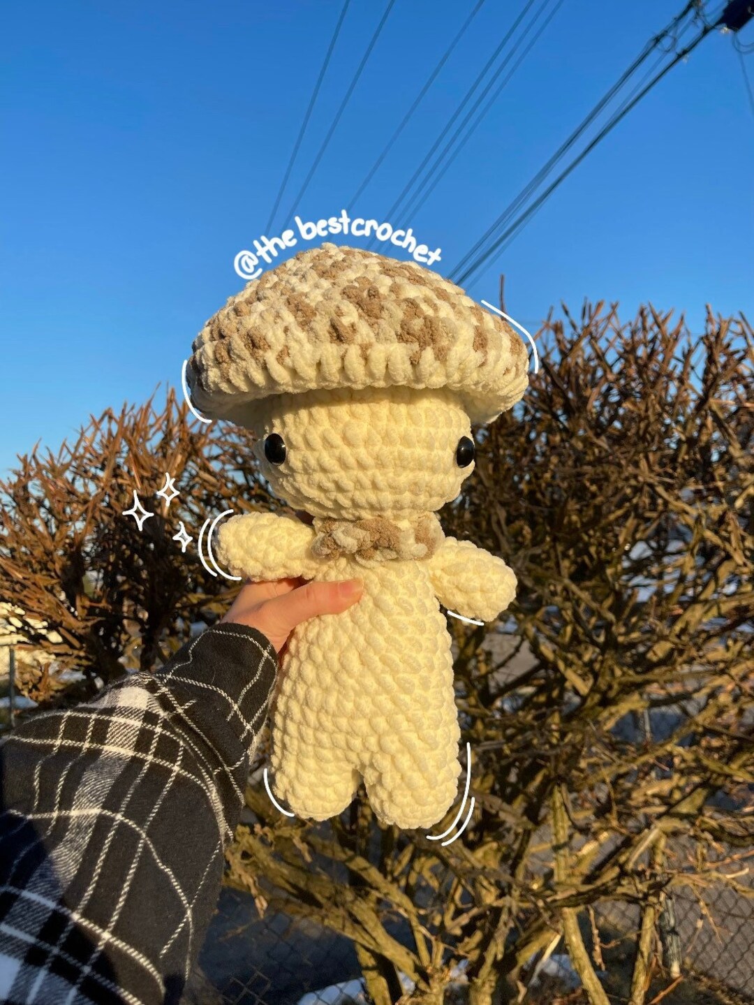 Giant Mushroom Crochet Plush - Etsy