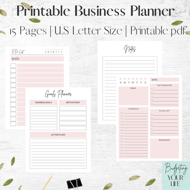 Small Business Planner Printable Business Organizer Small - Etsy