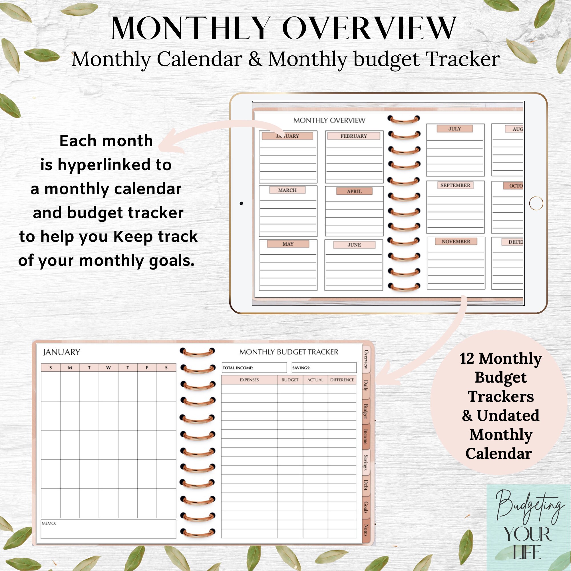 Digital Budget Planner, Digital Planner, Digital Finance Planner ...