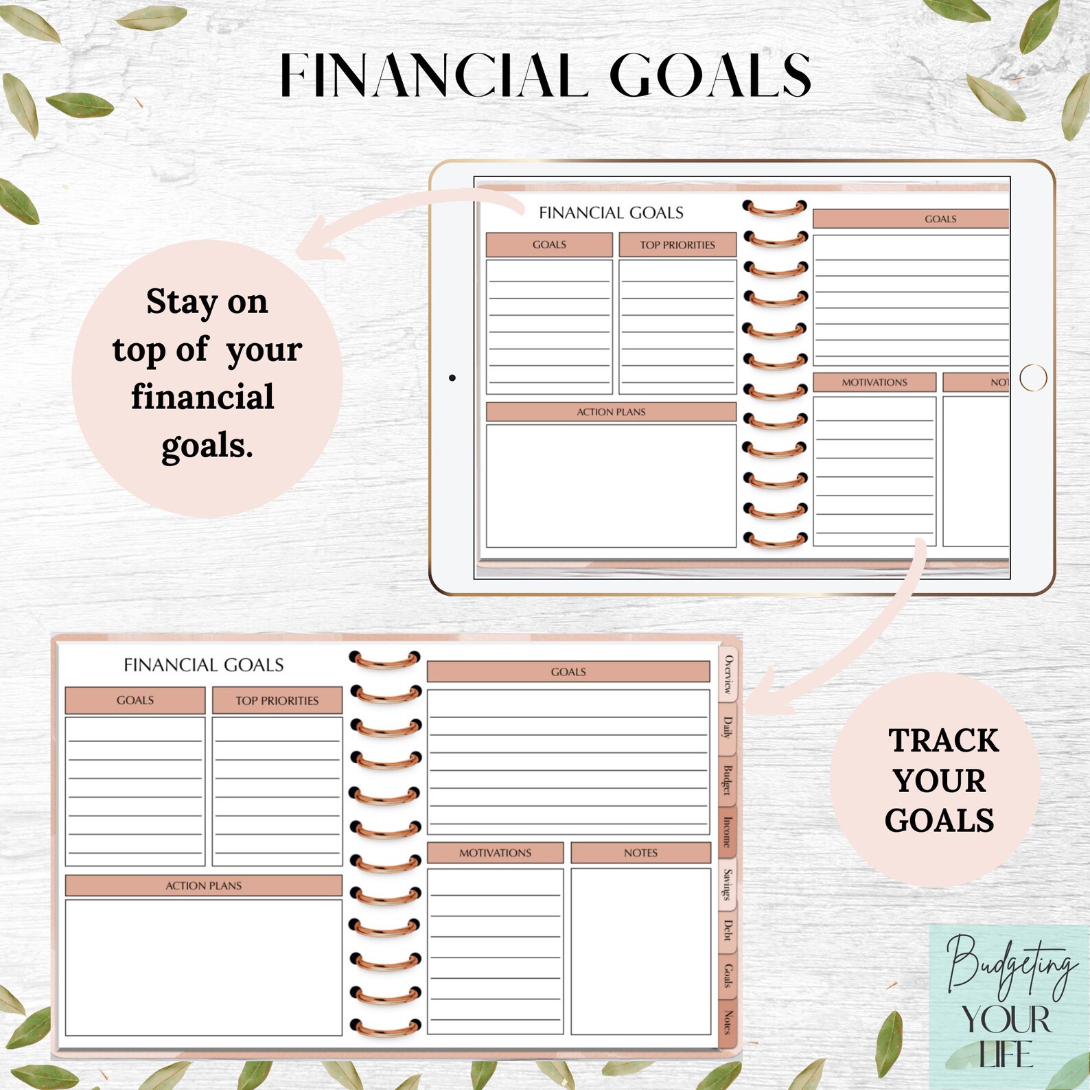 Digital Budget Planner, Digital Planner, Digital Finance Planner ...