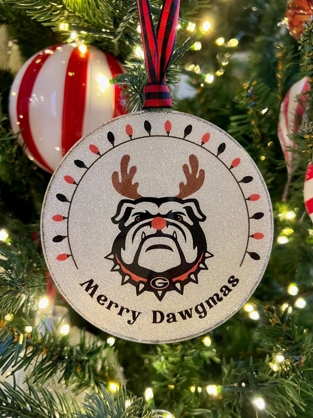 University of Georgia UGA Christmas Ornament - Etsy