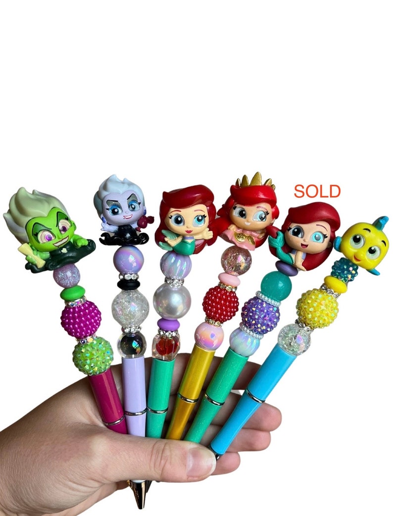 Little Mermaid Pens Disney Doorables Character Pens Autograph Pens ...