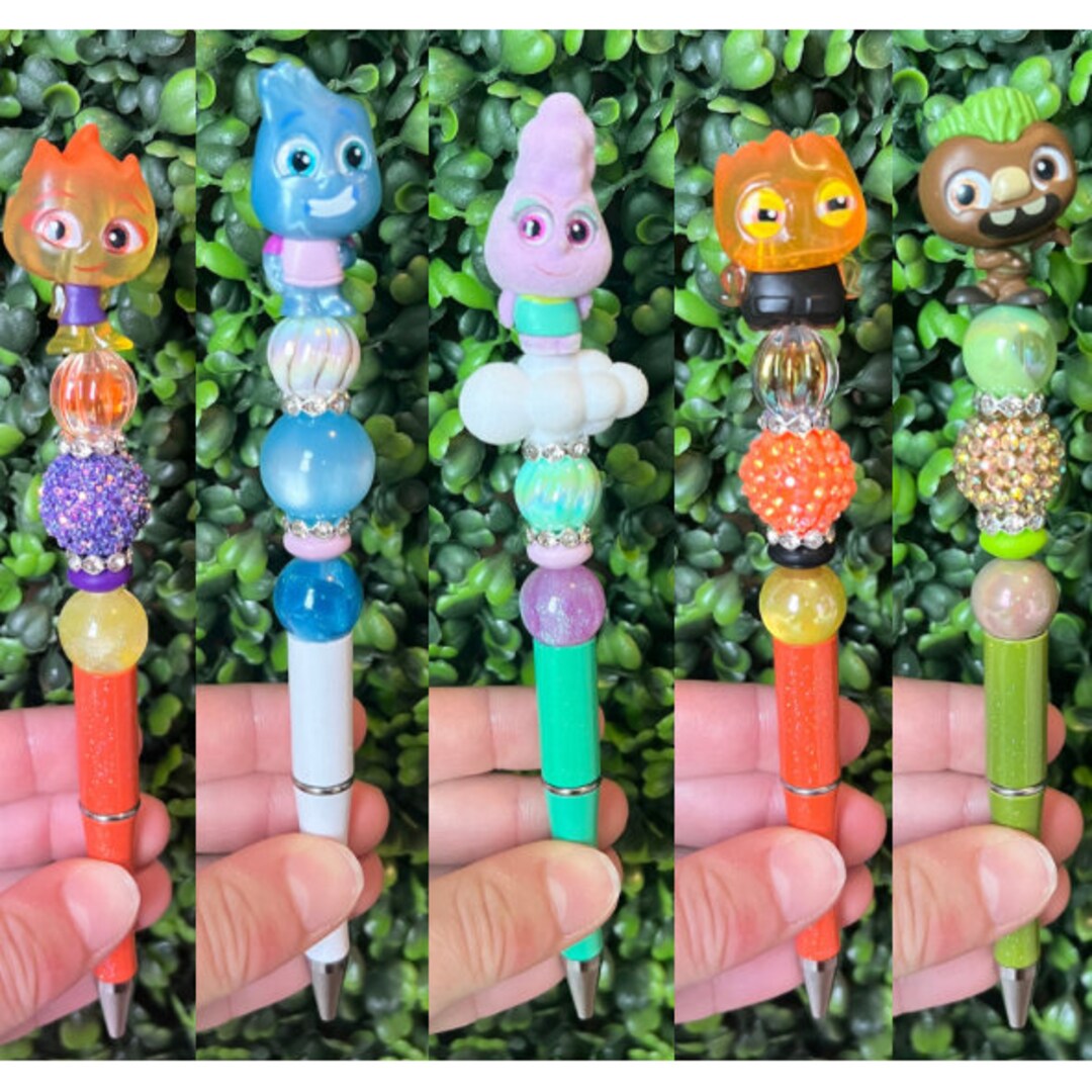 Elemental Pens Disney Doorables Series 11 Pens Ember and Wade Beaded ...