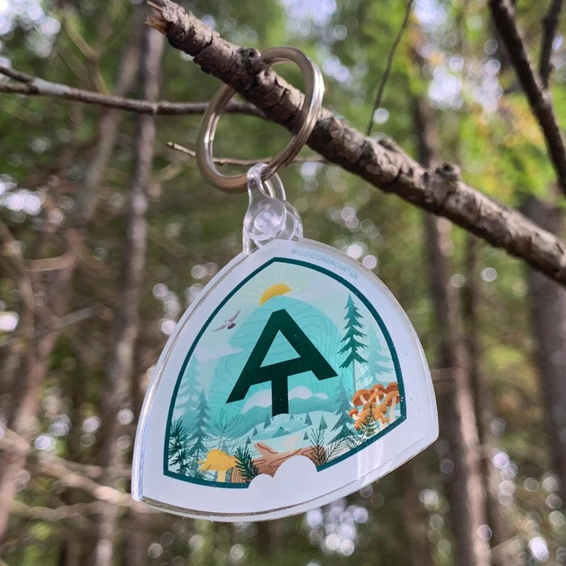 Mountain Trail Keychain - Etsy