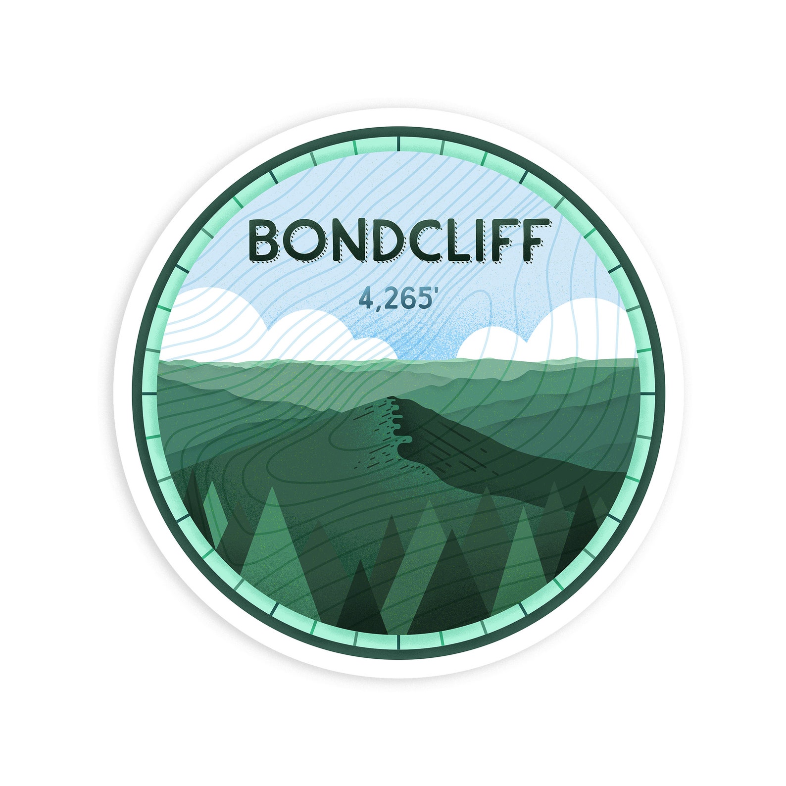 Bonds Sticker Collection Bondcliff, West Bond, Mount Bond NH48 New ...